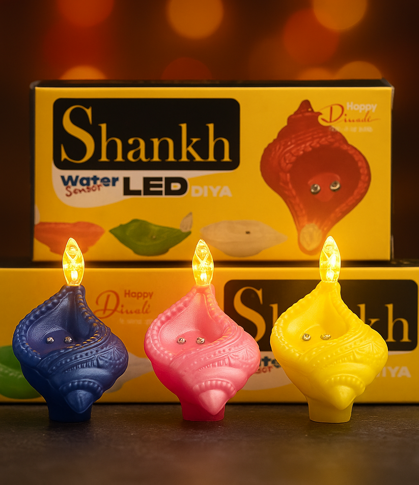 Shankh Water Sensor LED Diya – SUCHMUCH